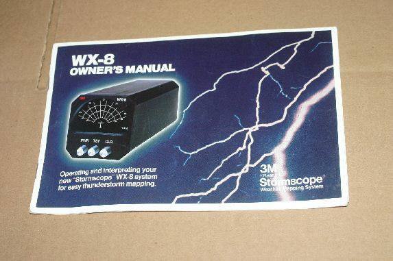 3M Stormscope WX-8 Weather Mapping system Owner's/Pilot's manual