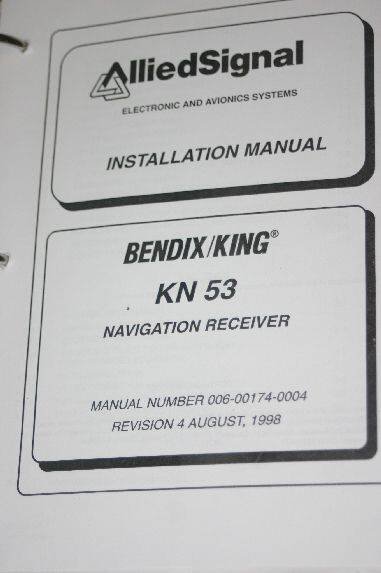 Bendix King KN53 KN-53 NAV Receiver Installation/Maintneance/Overhaul ...