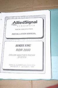 Allied Signal Bendix King RDR-2000 Color Weather Radar installation ...
