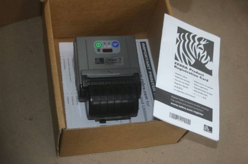 Zebra Cameo 3 Portable Barcode Printer Receipt printer Mobile in box
