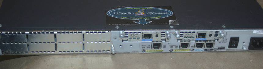 Cisco 2621XM Router w/(2) WIC-1DSU-T1 Modules 2600 Series System