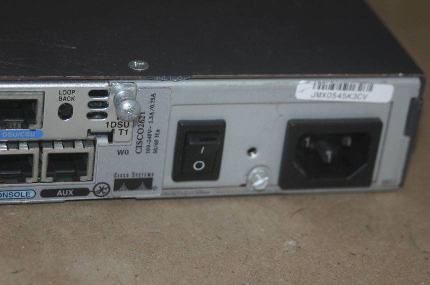 Cisco 2621XM Router w/(2) WIC-1DSU-T1 Modules 2600 Series System