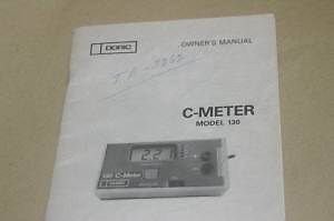 Doric C-meter 130 Capacitance Meter Users Guide Operating Manual