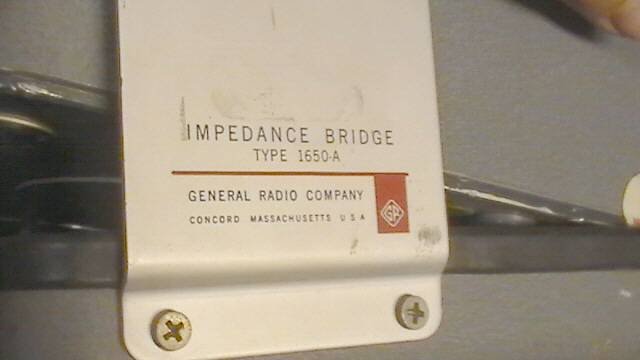 Genrad General Radio 1650-A RLC Impedance Bridge RESISTANCE CAPACITANCE ...