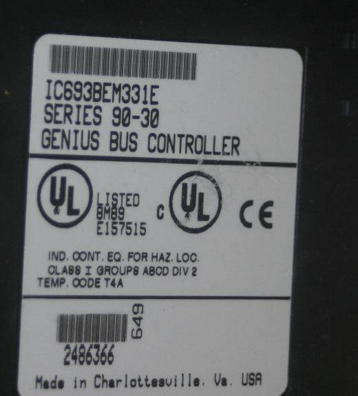 Fanuc GE Series 90-30 Genius Bus Controller IC693BEM331 IC693BEM331E K ...