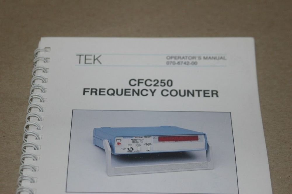 Tek Tektronix CFC250 Frequency Counter Instruction Operator's Guide Manual
