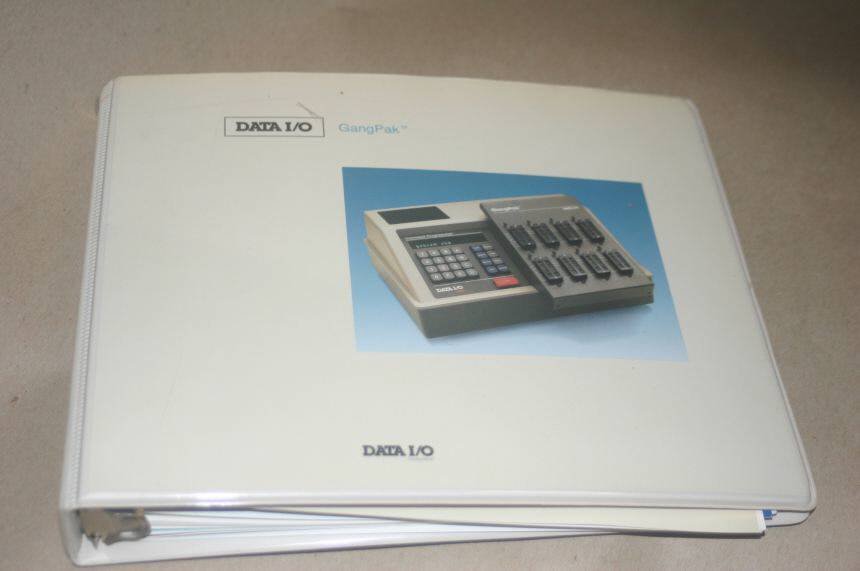 Data IO I/O gangpak Programmer Instruction Operator's User Guide Manual