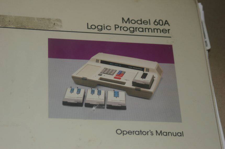 Data Io Io 60a Logic Programmer System Operators Operation Manual