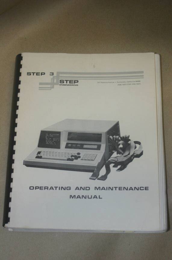 Step 3 Engineering Operating Instruction Guide Maintenance Manual