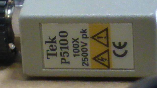 tektronix p5100 250MHz 100x 2500V HIGH VOLTAGE Probe pk