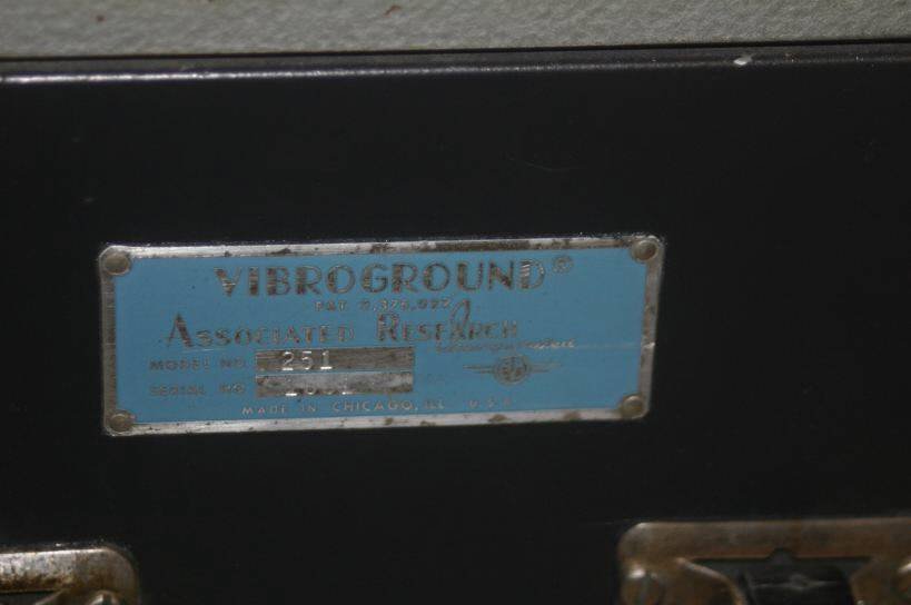 Vibroground model 293 3-Point Associated Research Hipot Ground Test