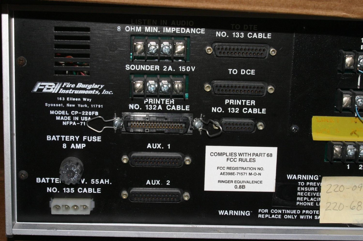 Honeywell HSC FBII CP-220 FB Fire Burglary Digital Central Station Receiver