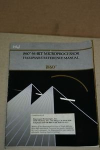 Intel i860 64-Bit MicroProcessor Hardware reference Manual 240330-002 1990 CPU
