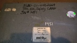 DMC .040 ROTARY SAFE-T-CABLE TOOL KIT 5120-01-449-2669 DMC1000-11R SCTR407