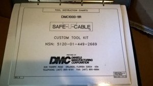 DMC .040 ROTARY SAFE-T-CABLE TOOL KIT 5120-01-449-2669 DMC1000-11R SCTR407