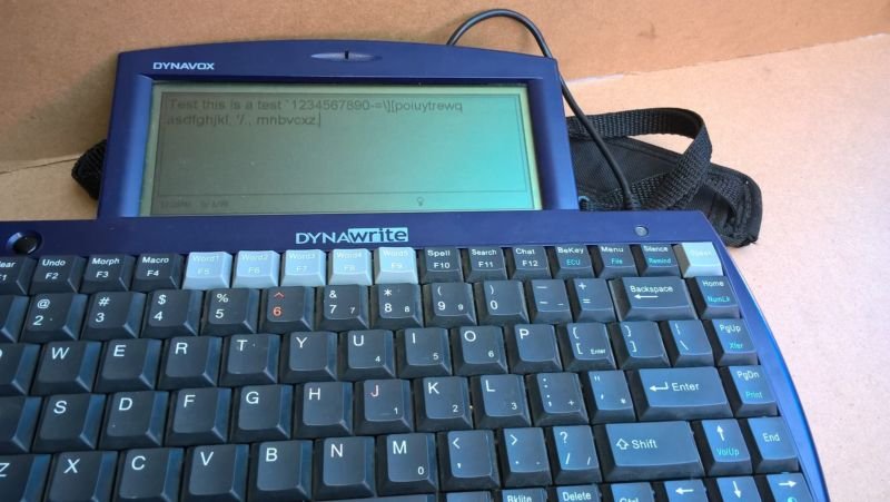 Dynavox Dynawrite Communication Speech Device KeyBoard