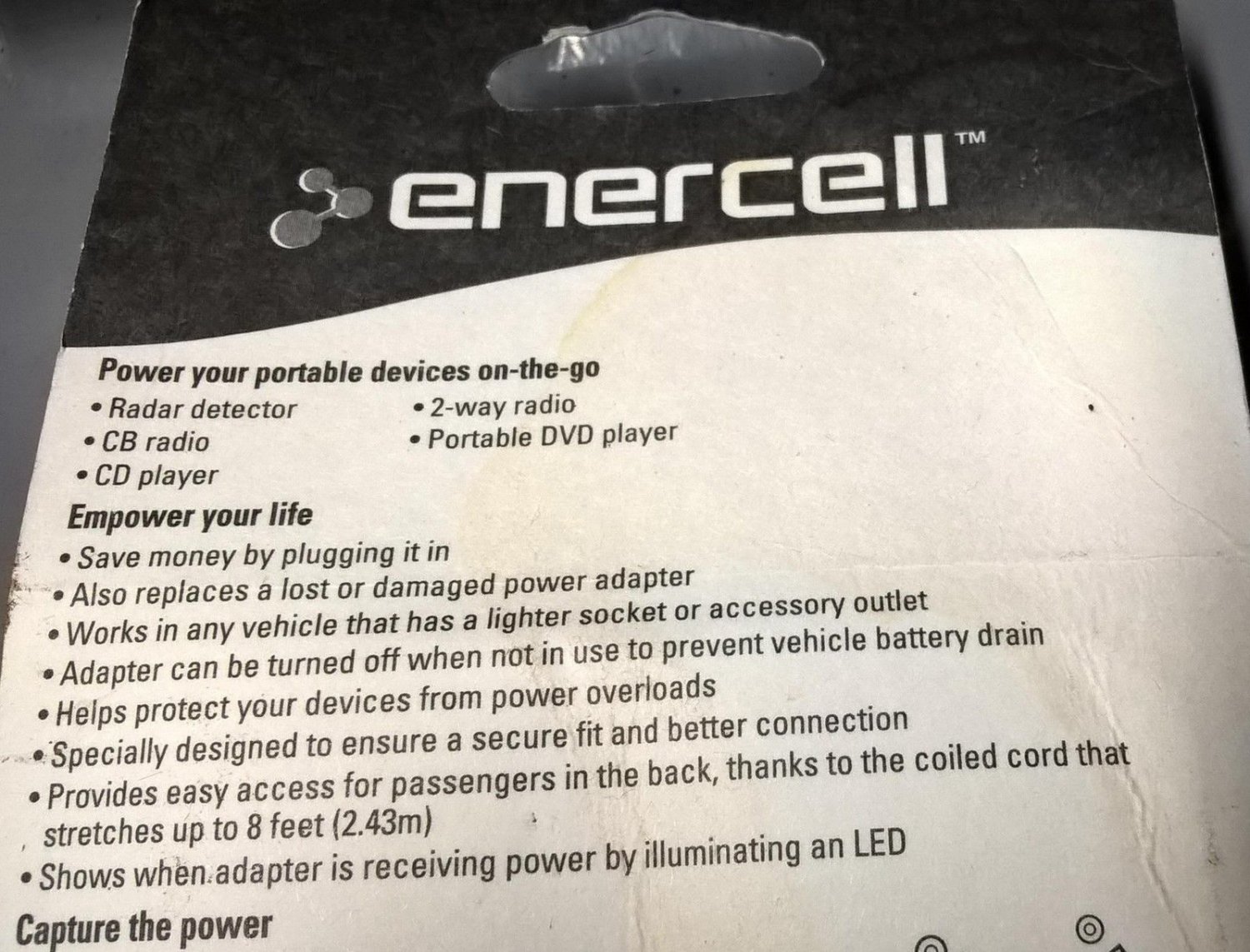 NEW Enercell 12VDC 2A Car Power Adapter 8ft Cord +4 Adaptaplug Tips 270 ...