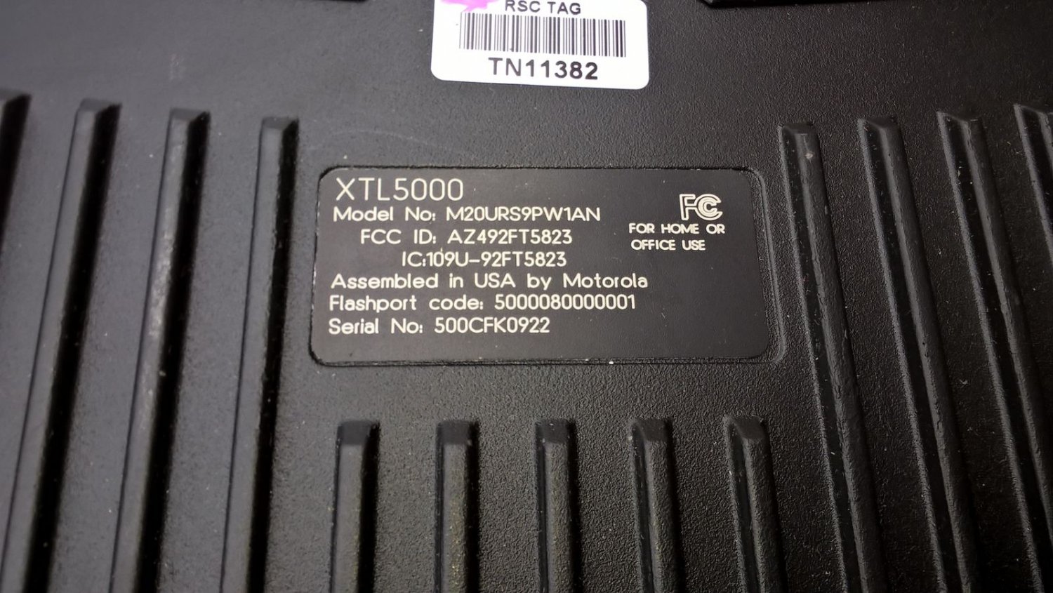 Motorola Astro XTL5000 M20URS9PW1AN 700/800MHZ UHF Digital Radio XTL 5000