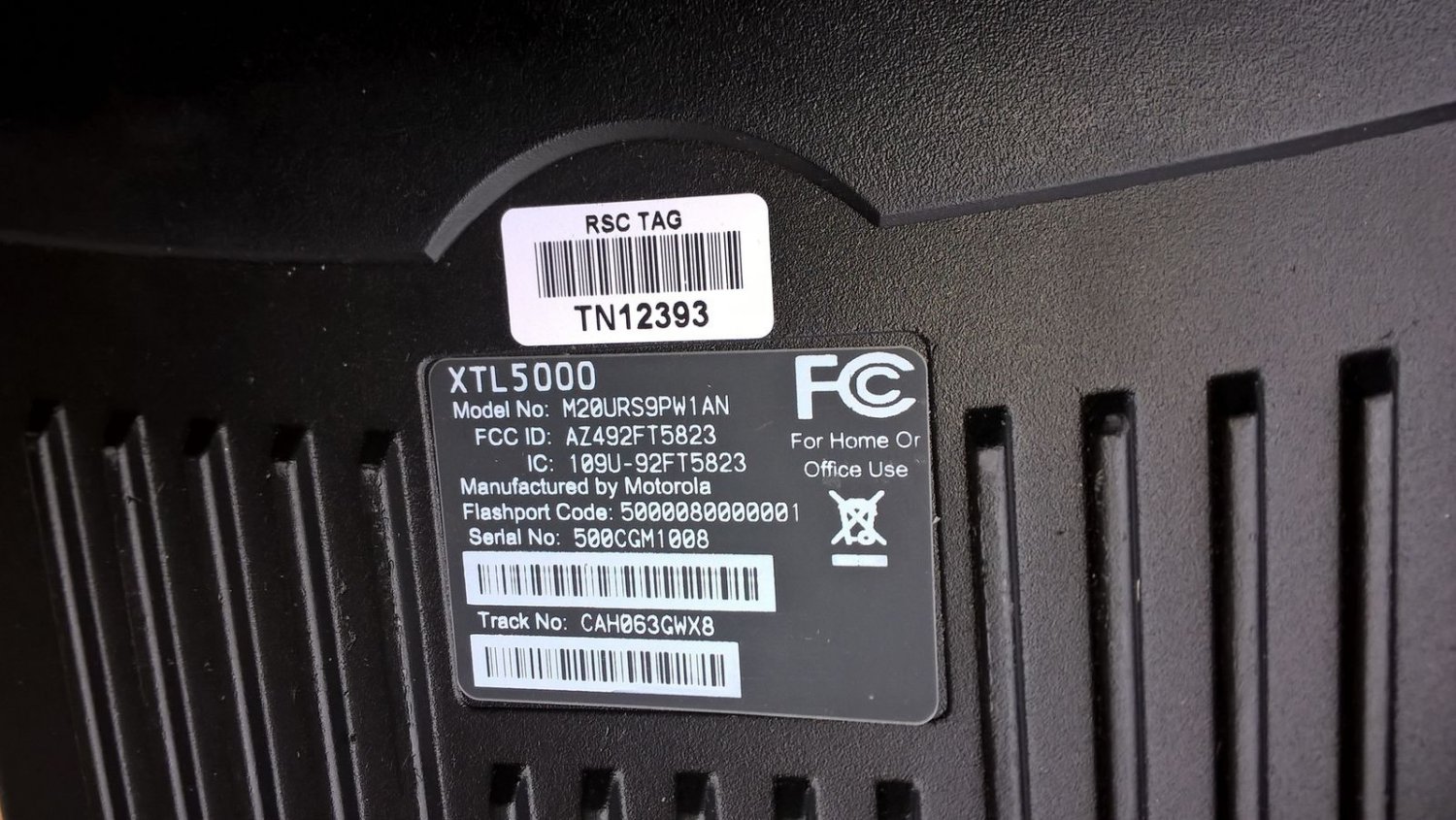 Motorola Astro XTL5000 M20URS9PW1AN 700/800MHZ UHF Digital Radio XTL 5000