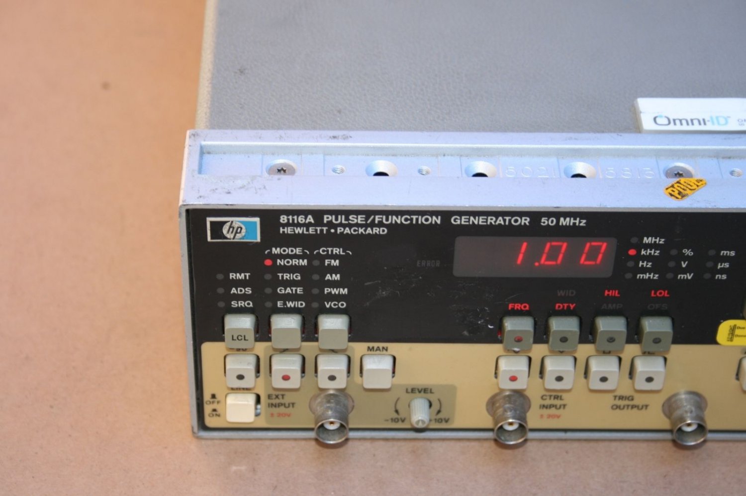 HP Agilent Keysight 8116A Pulse / Function Generator 50MHz w/ HPIB GPIB ...