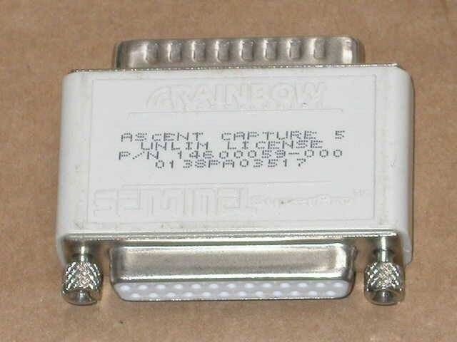 Kofax Ascent Capture 5/5.5 unlimited Scans License Key Dongle Parallel