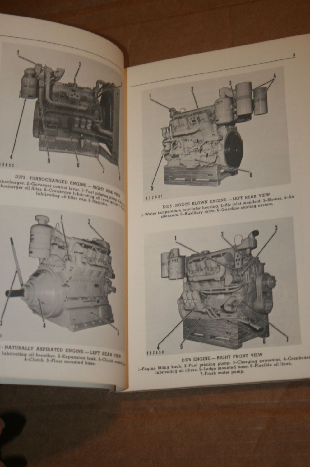Caterpillar D375 Engine Ser.Nos. 43B1-UP Industrial, 44B1-UP Marine