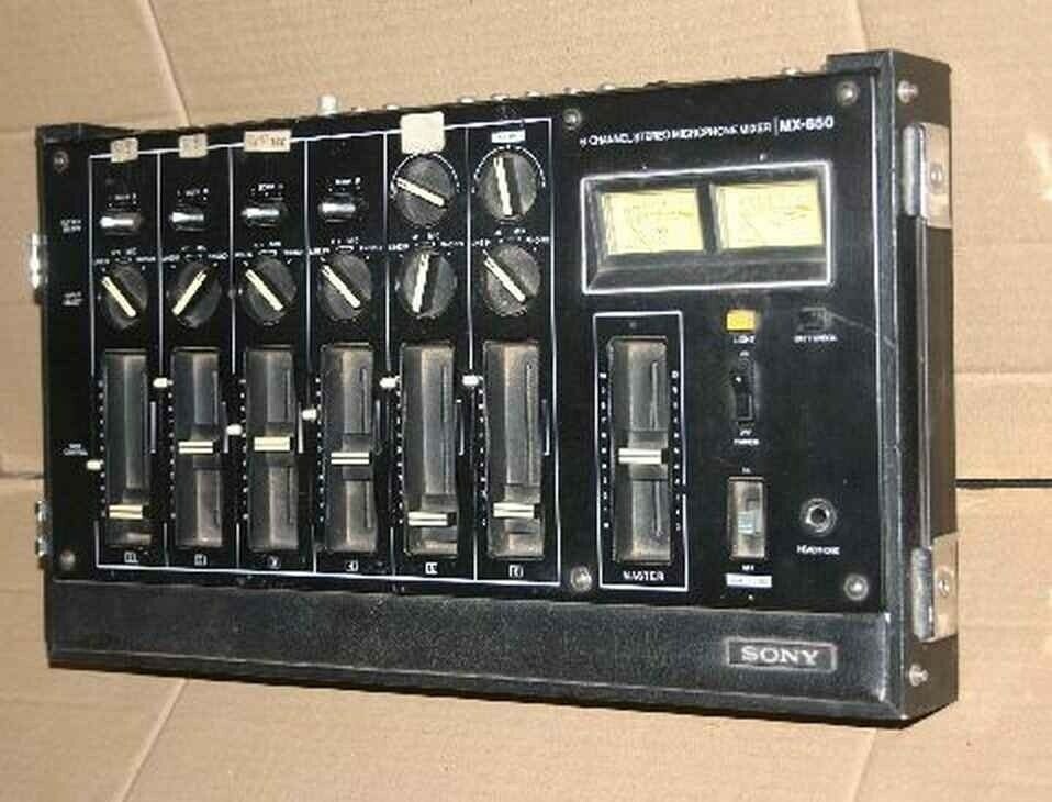 SONY MX-650 6 CHANNELS STEREO AUDIO MIXER CLASSIC VINTAGE