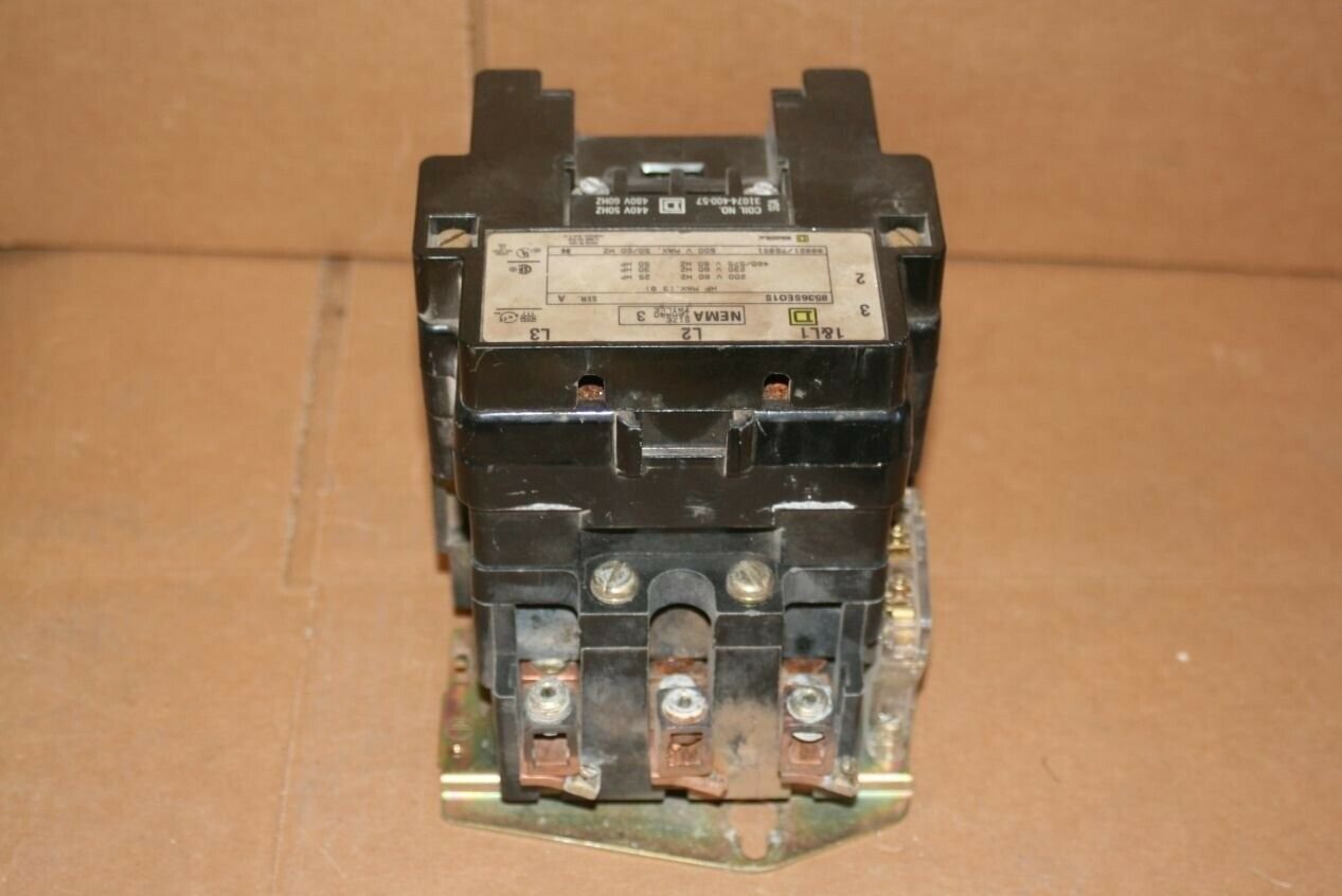 Square D 8536SEO1S A Reversing Motor Starter Contactor Nema 3 8536 SEO1 ...