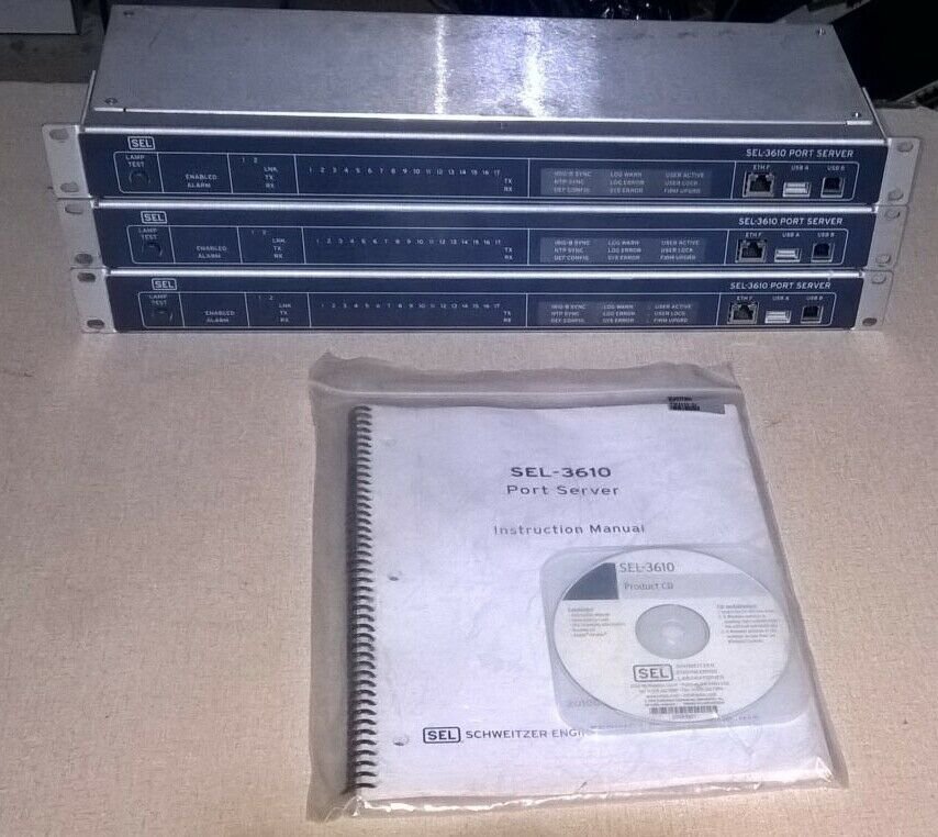 Schweitzer Engineering Labs SEL-3610 17-Port Serial Ethernet Server ...