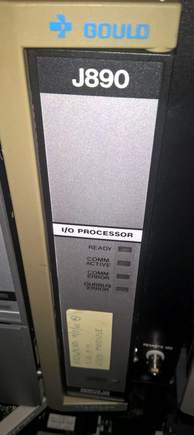 AEG Gould Schneider Modicon AS-J890-001 Remote I/O Processor Module AS ...