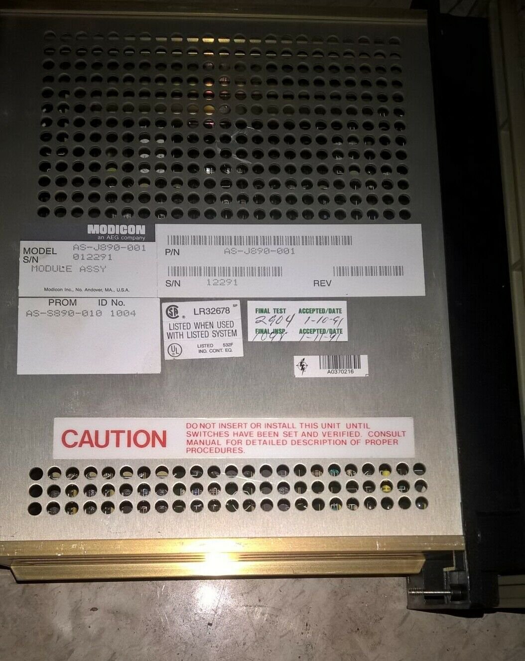 AEG Gould Schneider Modicon AS-J890-001 Remote I/O Processor Module AS ...