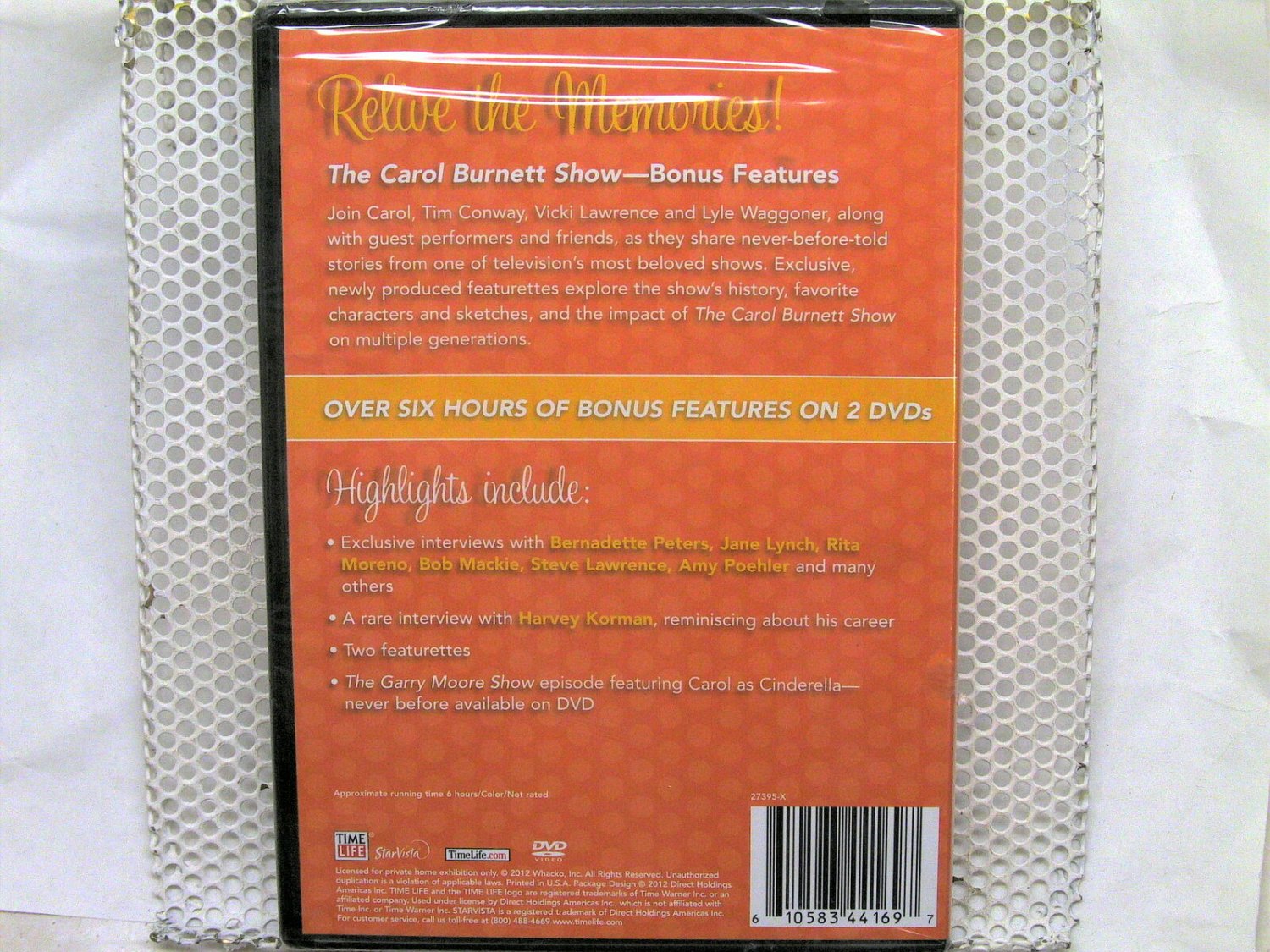 The Carol Burnett Show Exclusive Bonus Features DVD New Sealed.