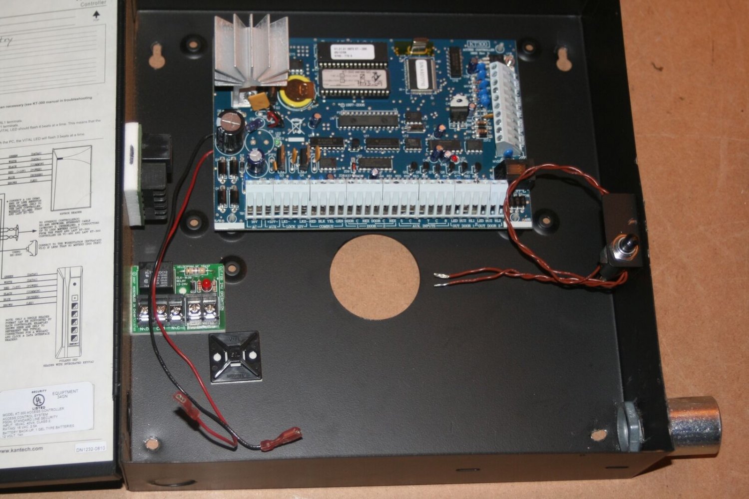 Tyco Kantech KT-300 Door Card Access Controller CPU KT300 w/ELK-912B ...