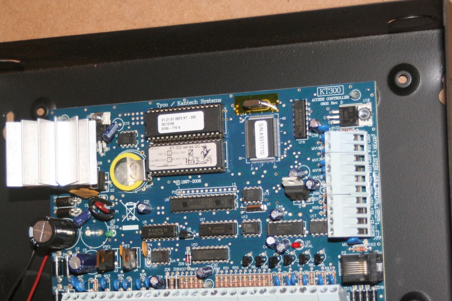 Tyco Kantech KT-300 Door Card Access Controller CPU KT300 w/ELK-912B ...