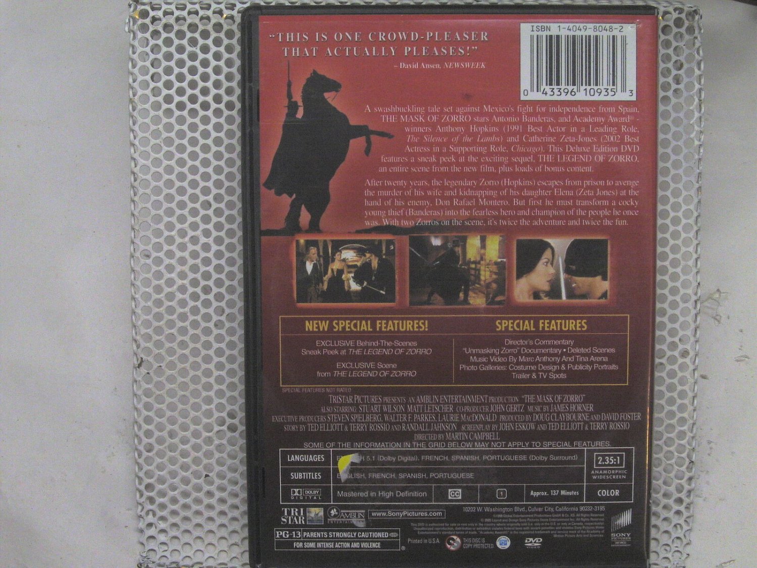 The Mask of Zorro [Deluxe Edition] [DVD] [1998]