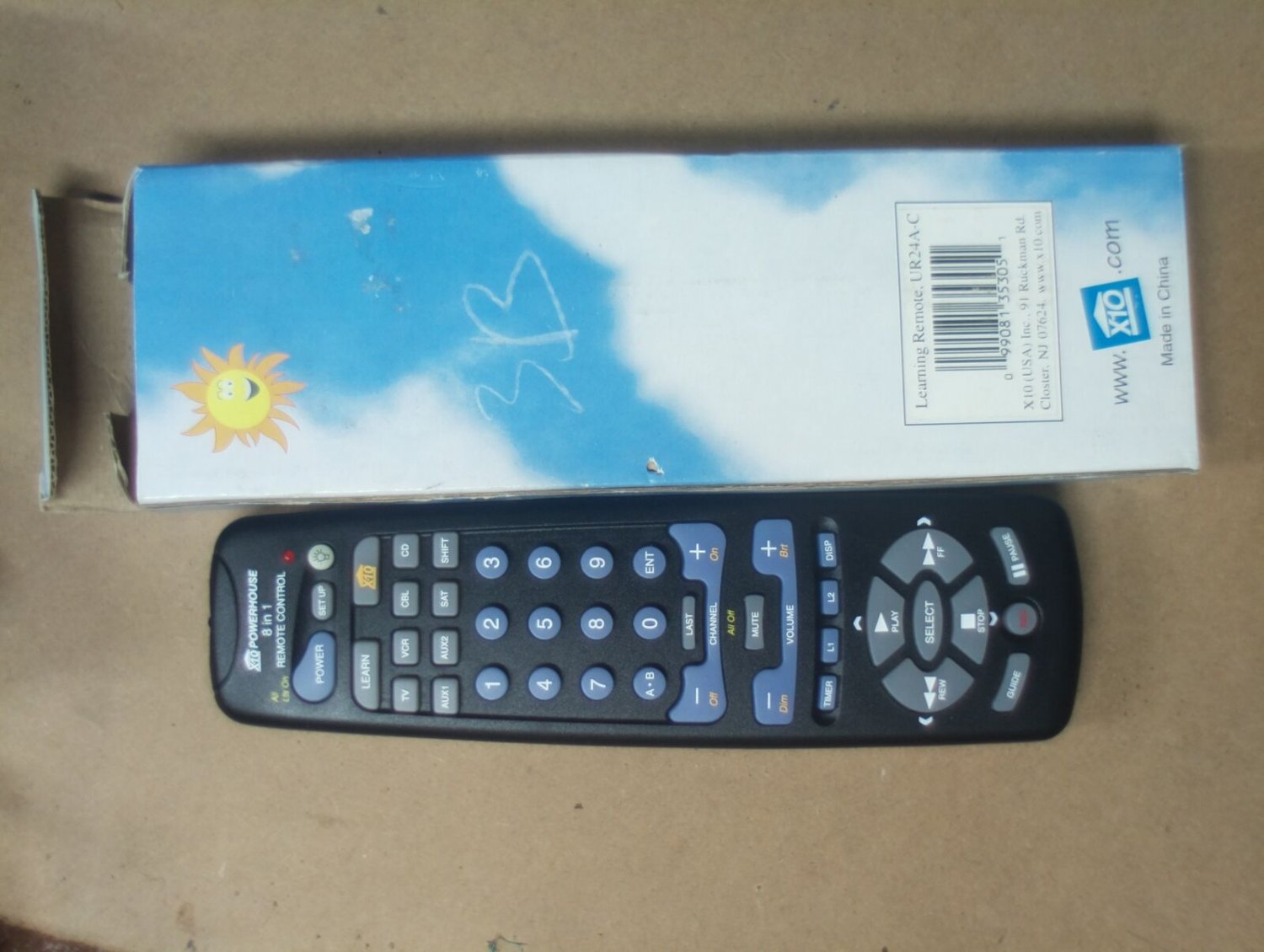 X10 Powerhouse 8 In 1 Learning RF Universal Remote Control - UR24A