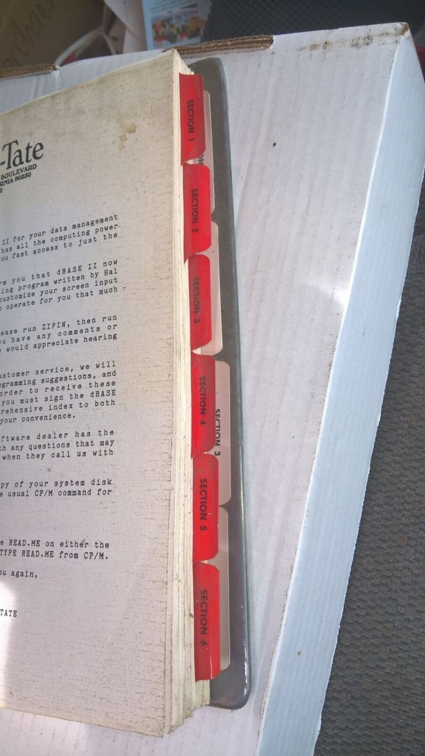 Ashton-Tate Dbase II 2 Relational Database Management Software Manual book