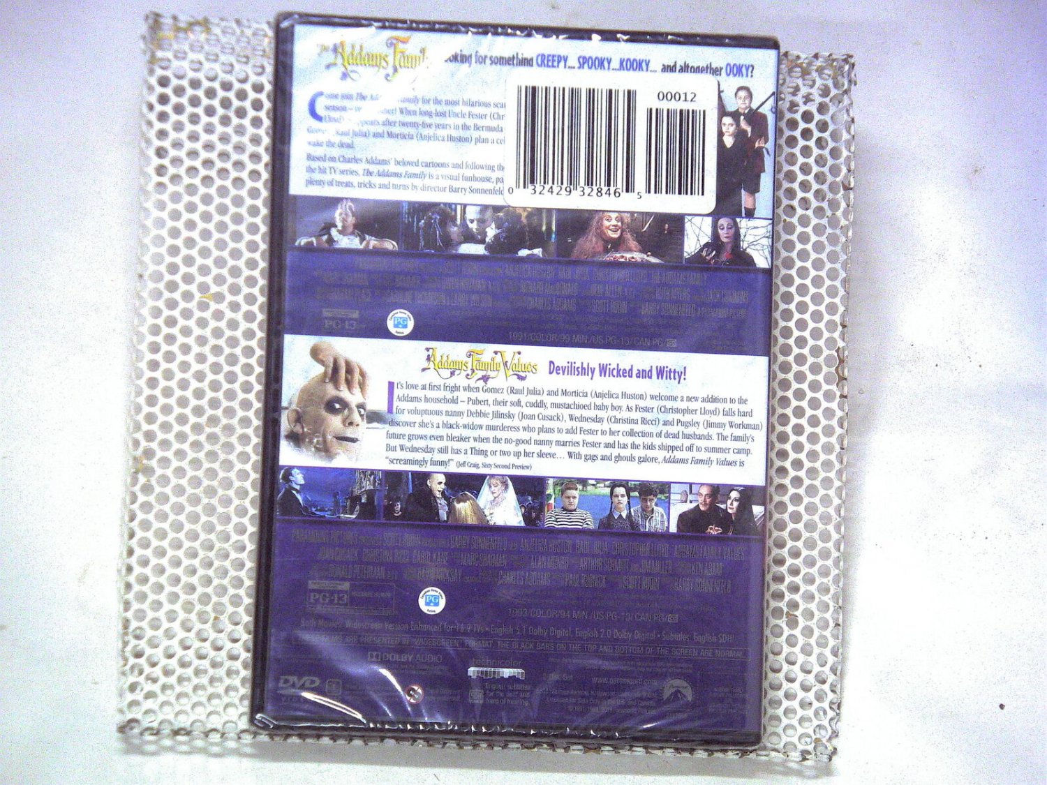 New sealed The Addams Family / Addams Family Values (DVD)