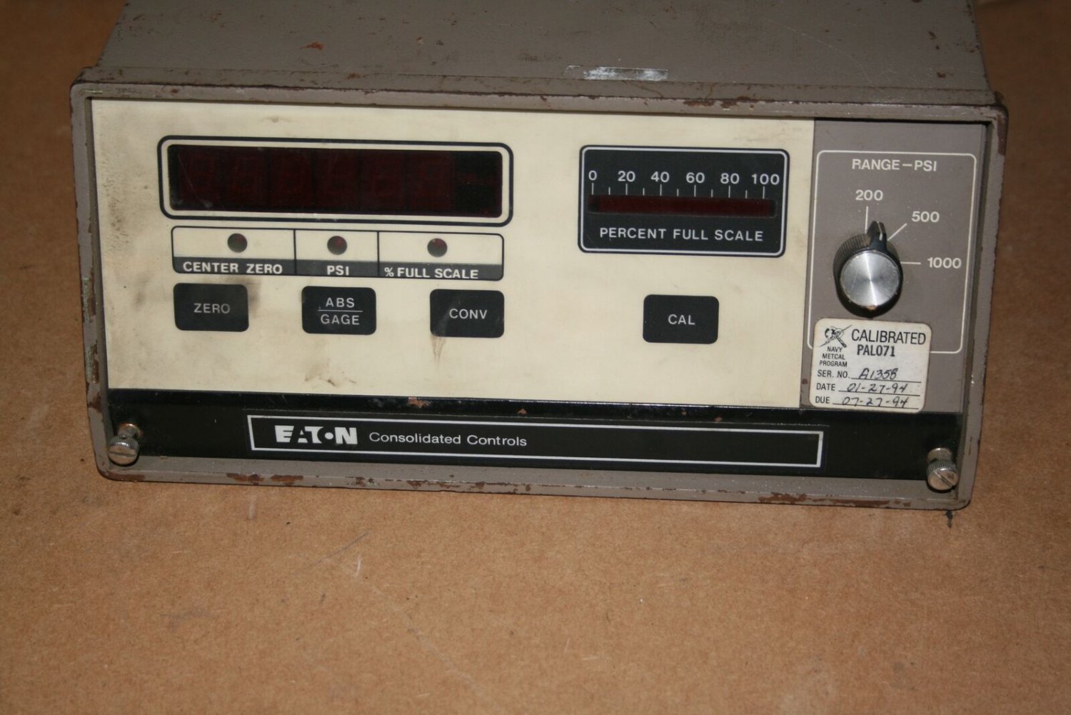 Rice Lake Eaton Condec ups 3000 Digital PRESSURE INDICATOR CALIBRATOR ...