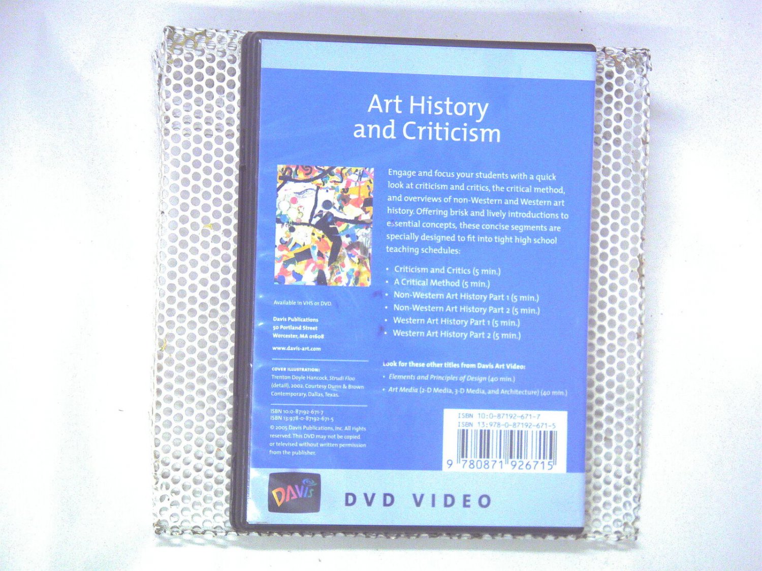 Art History And Criticism [2005][DVD] Davis Publications In Package Non ...