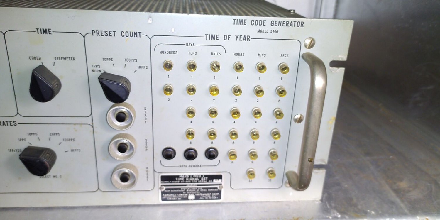 Astrodata 5140 time code generator Fairchild camera instrument mark I mod I