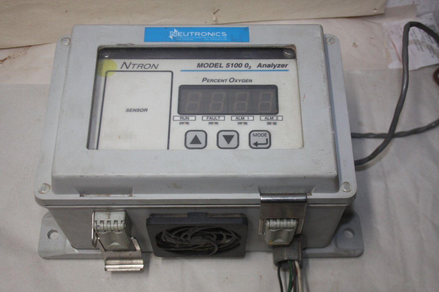 Process Sensing Technologies Ntron Model 5100 O2 Analyzer C7-01-1003-57 ...
