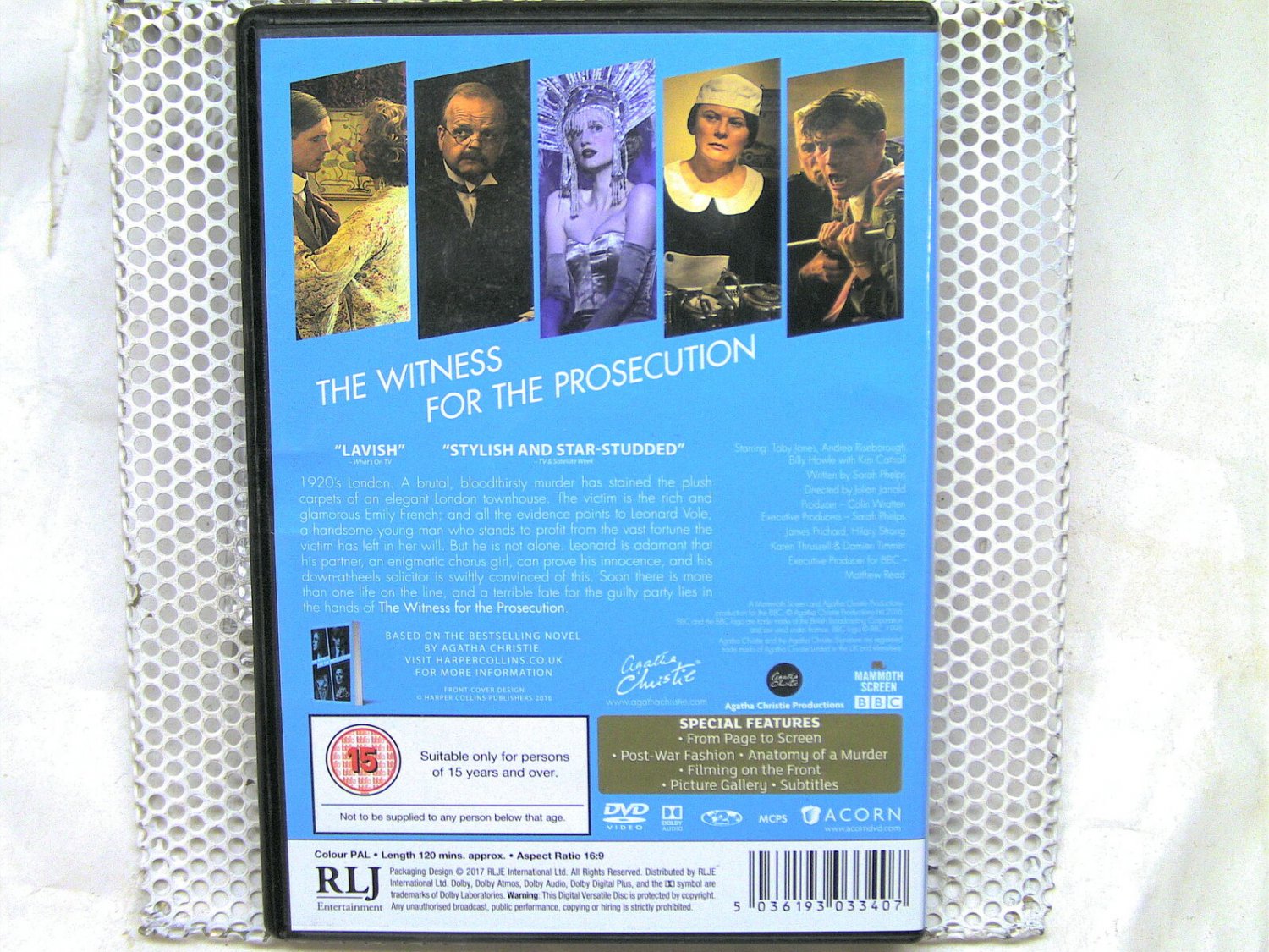 The Witness For The Prosecution [region 2] - Dvd - - Free Shipping.