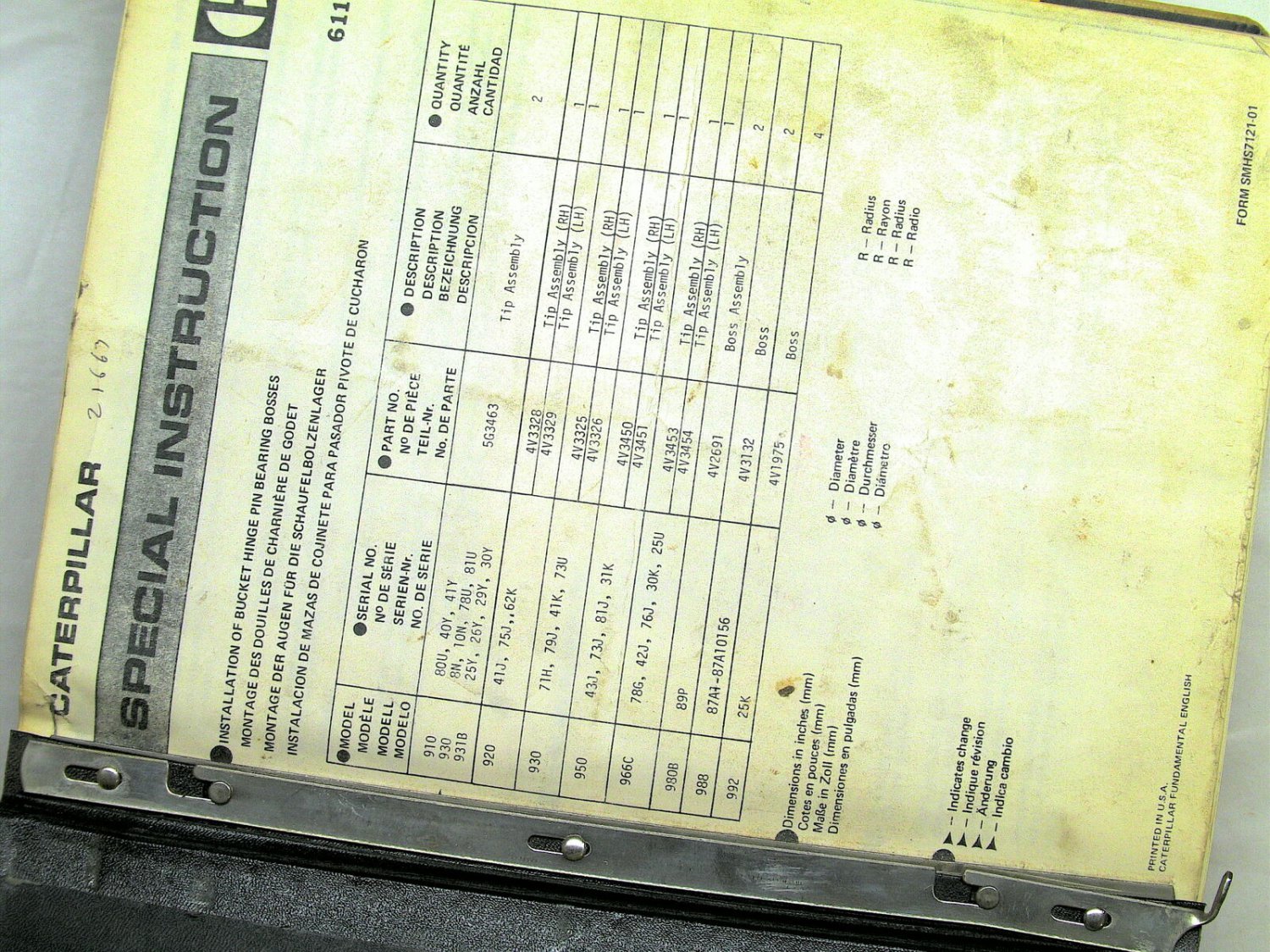 CAT CATERPILLAR 950 WHEEL LOADER SERVICE SHOP REPAIR BOOK MANUAL 31K ...