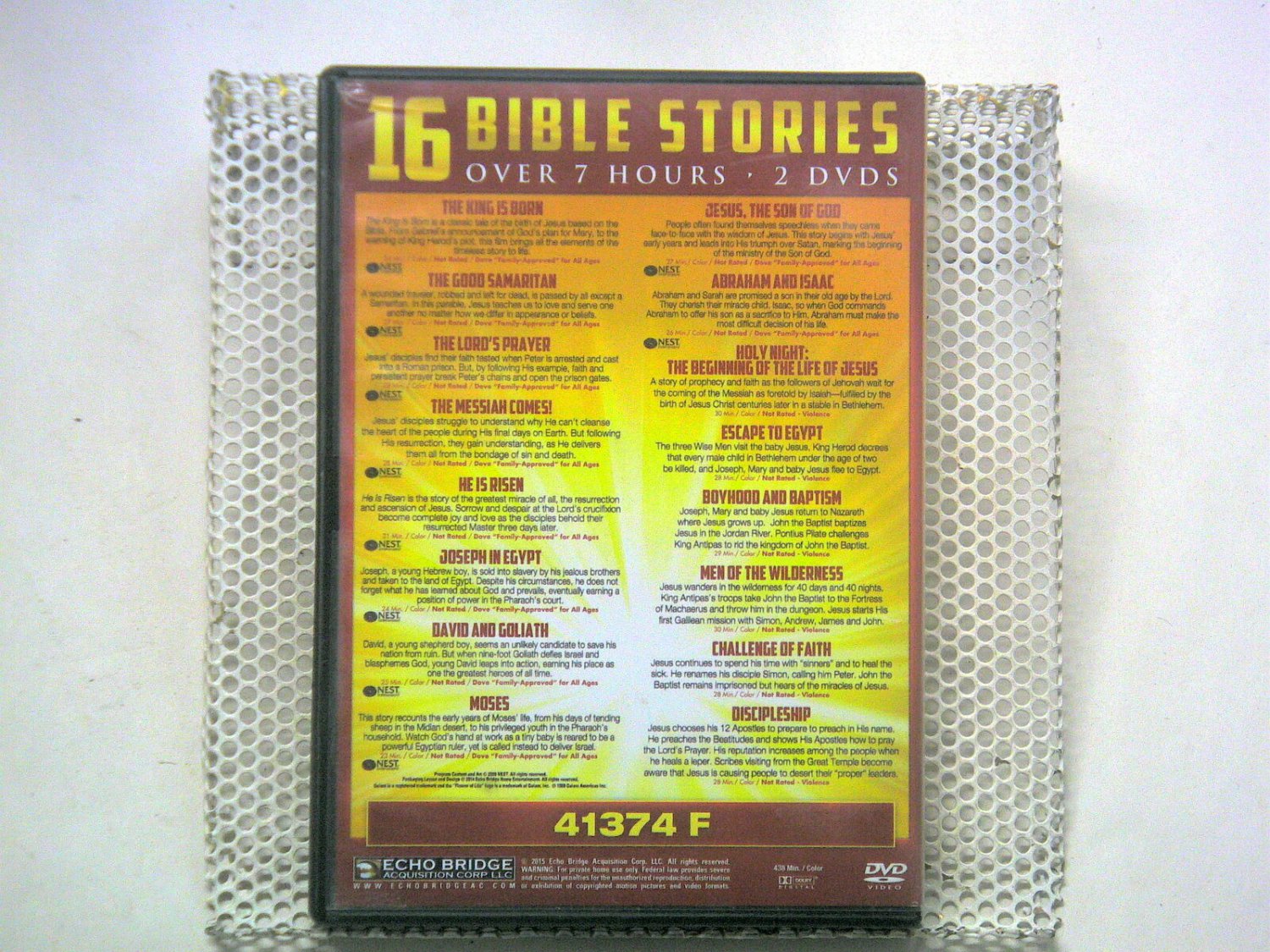 16 BIBLE STORIES FOR THE WHOLE FAMILY[DVD] 2-DVD SET[41374 F][2015]