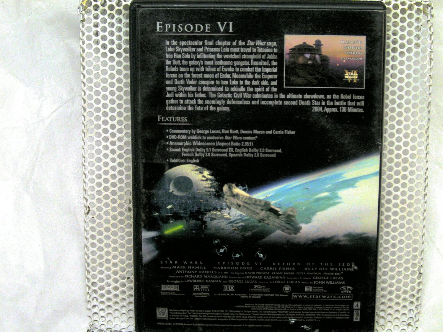 Star Wars VI Return of the Jedi 2004 FOX Release DVD