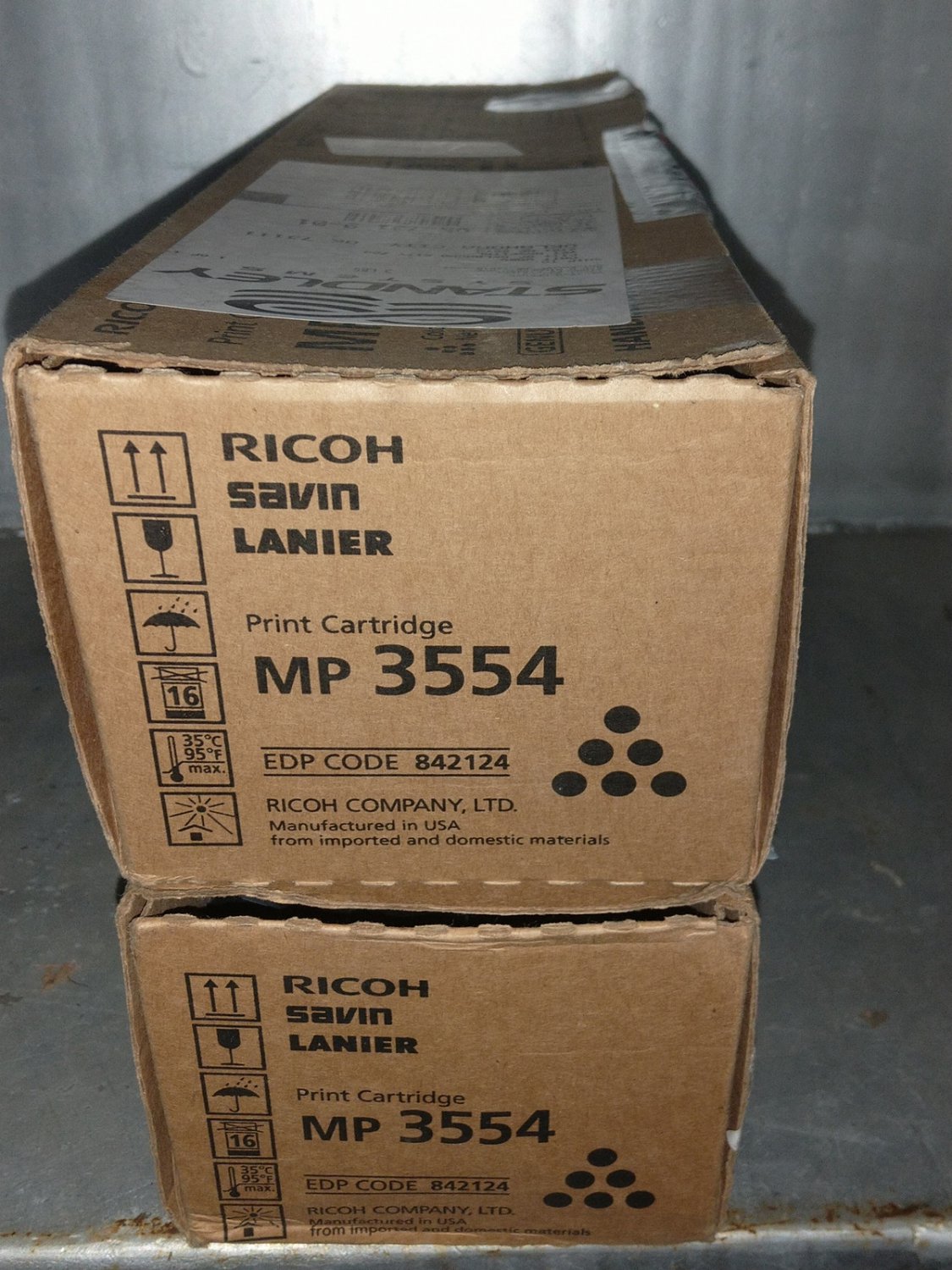 (2)OEM Ricoh Savin Lanier MP3554, MP2554SP, MP2555SP, 3054SP Black ...