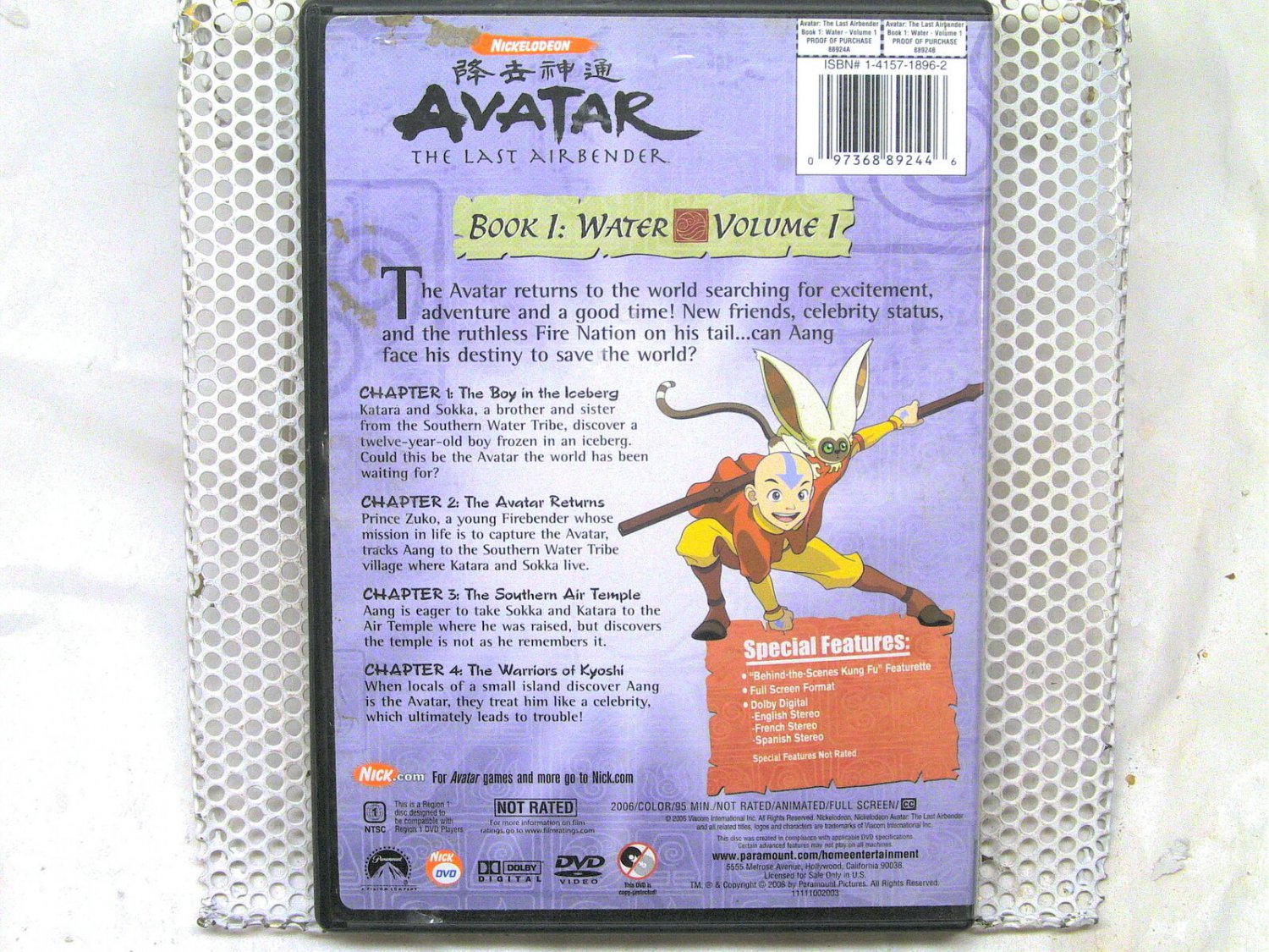 Avatar - The Last Airbender: Book 1 - Water, Vol. 1 (Full Frame)