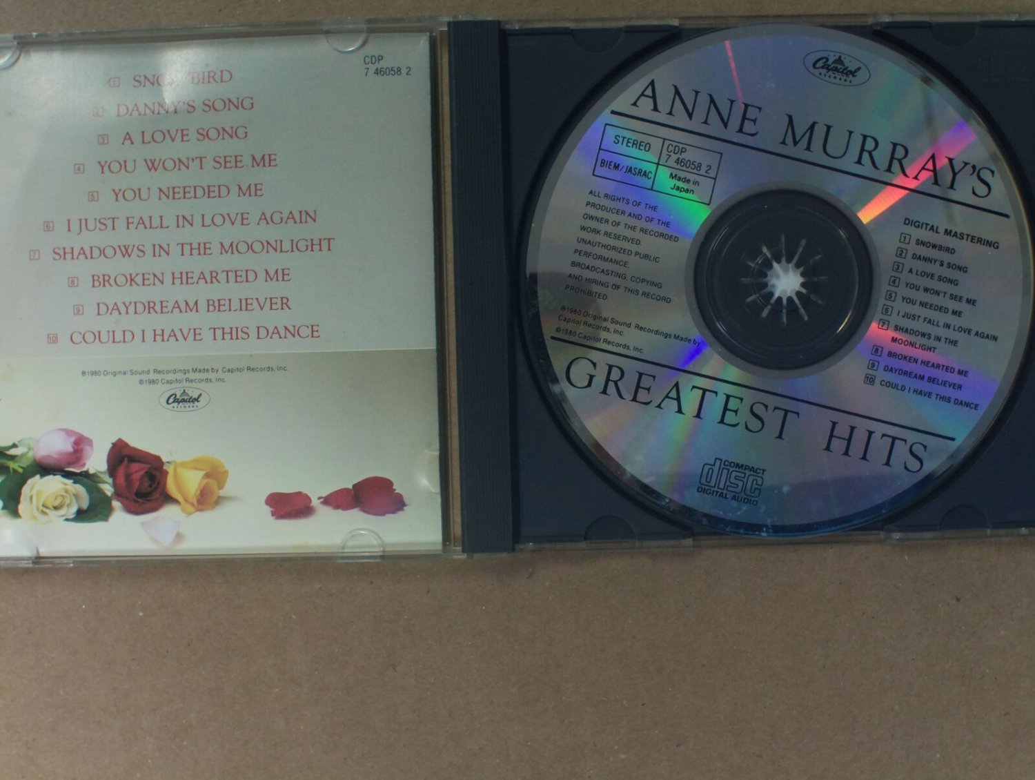 Greatest Hits by Anne Murray (CD, 1980, Liberty) 1st Press Japan Import ...