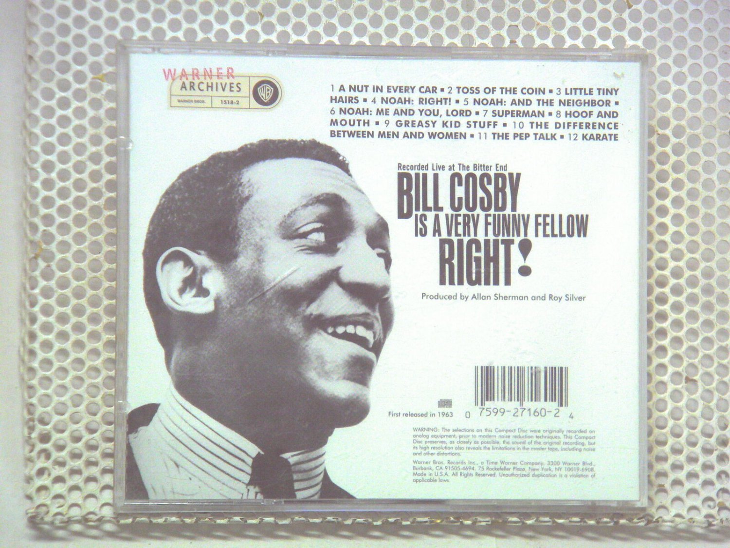 Bill Cosby: Bill Cosby Is a Very Funny Fellow Right! [CD][1963]